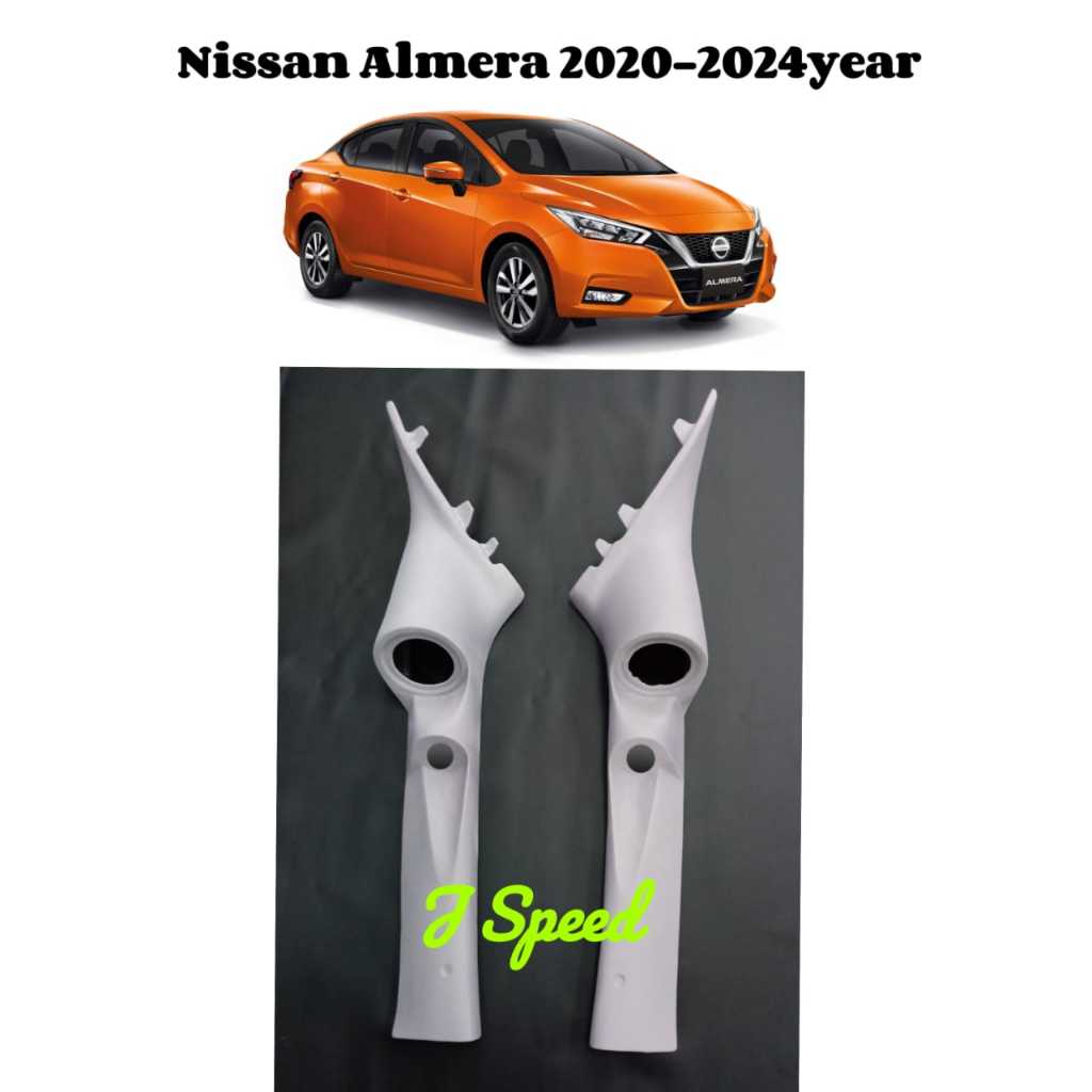 Nissan Almera 2020-2024year 3 Way Air Pillar Tweeter + 3.5" MID Speaker ...