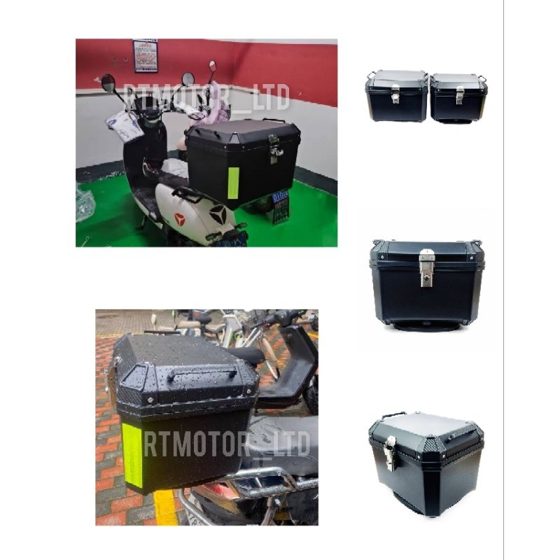 UNIVERSAL TOP BOX ABS KOTAK MOTOR 45L 36L WITH BASEPLATE NVX155 Y15ZR ...
