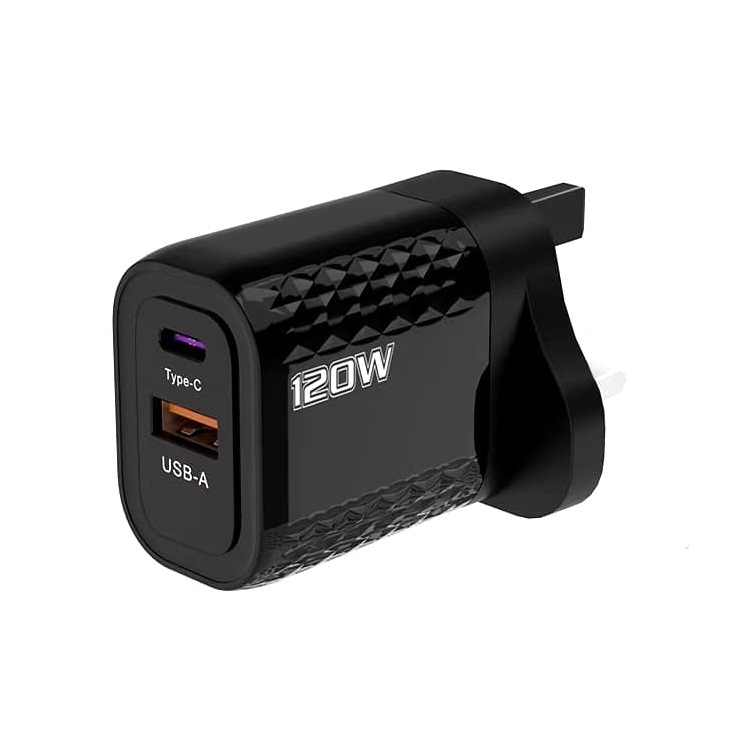 [1pcs] Black USB Charger Fast Charging Quick Charger Mobile Phone ...