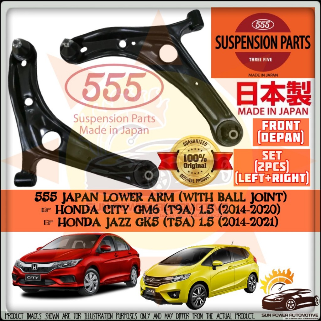 Honda City GM6 T9A / Jazz GK GK5 T5A 1.5 (2014-2021) 555 SANKEI JAPAN ...