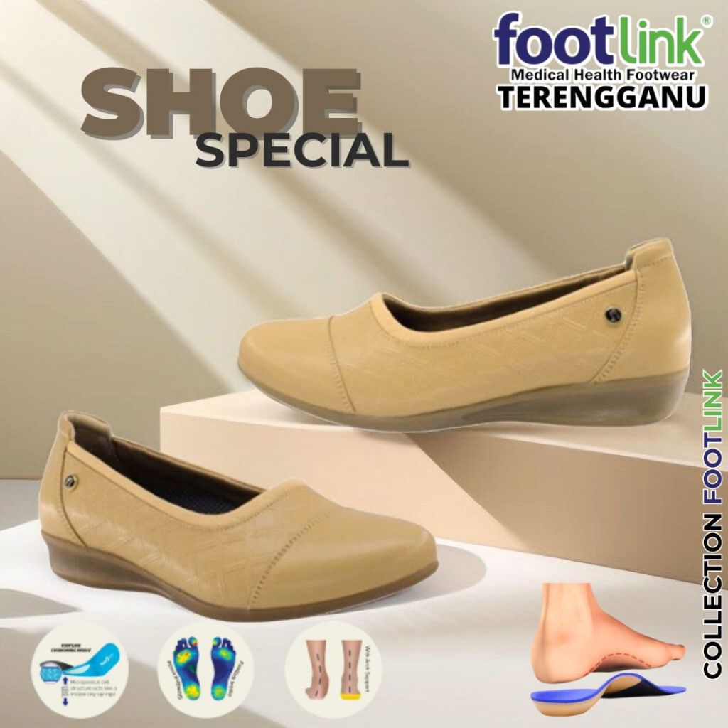 Footlink PL 00-173 Health Women Shoe | Shopee Malaysia
