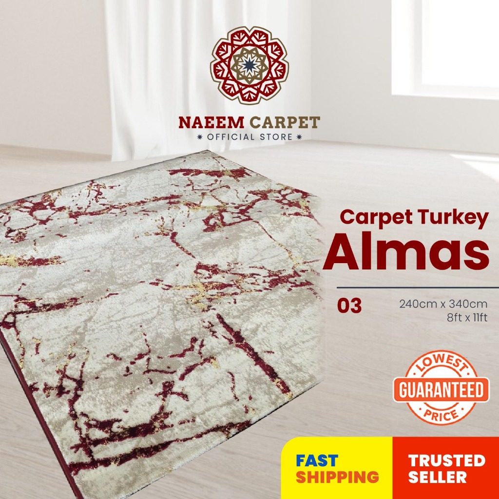 [ Naeem Carpet ] ALMAAS ALMAS ｜Original Turkey Carpet ｜Karpet Turki ...