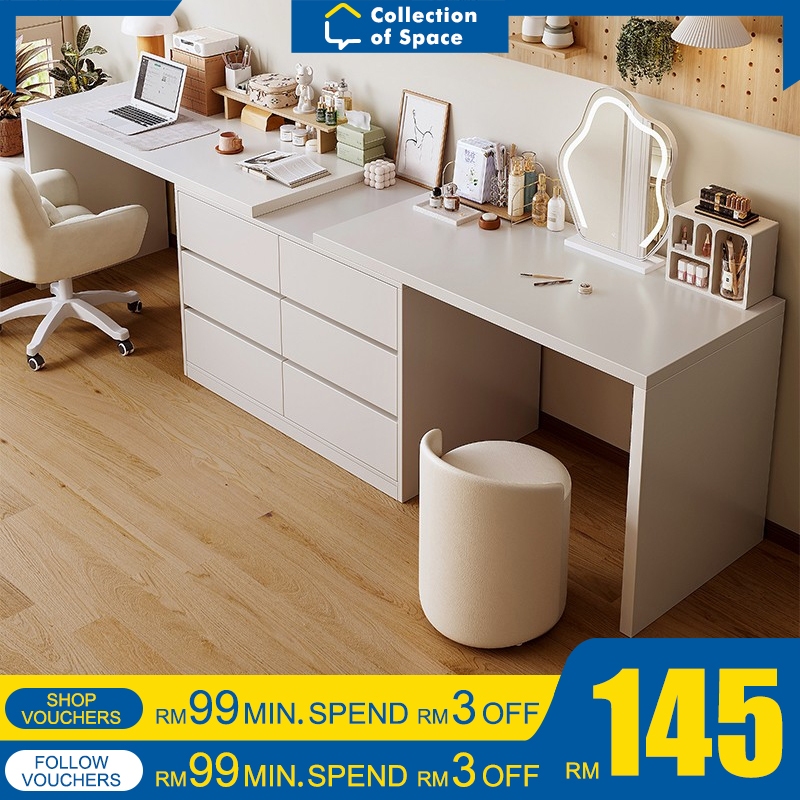 Meja Makeup Meja Solek Dressing Table With Mirror Vanity Mirror Table ...