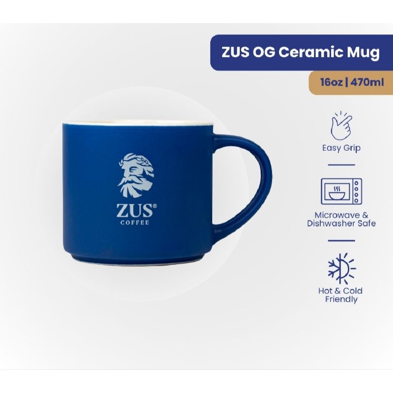 Original ZUS OG Ceramic Mug (16oz) - Thunder Blue | Shopee Malaysia