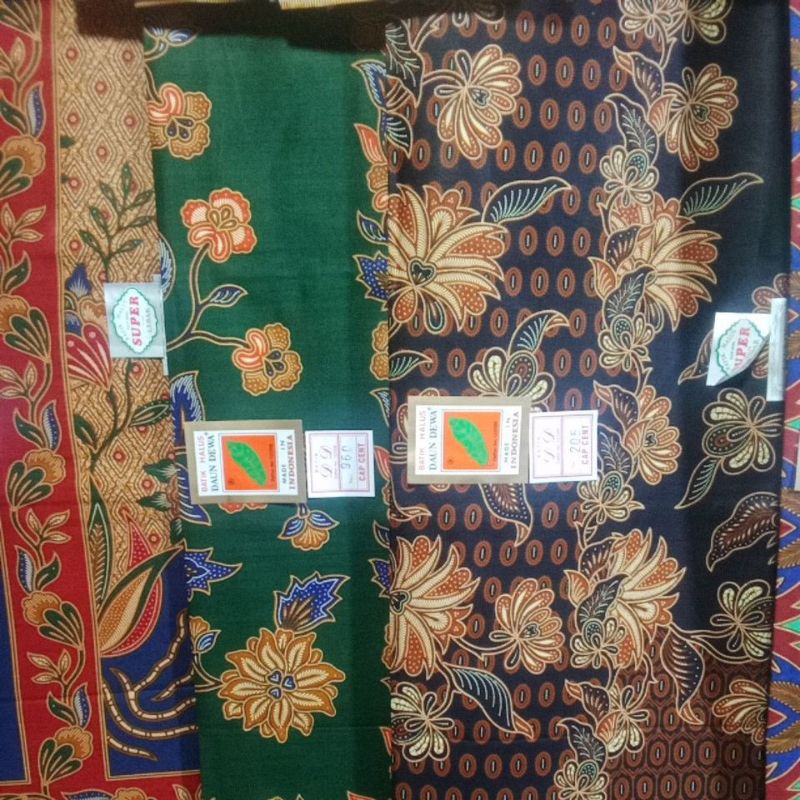 kain batik Jawa Indonesia batik halus daun dewa | Shopee Malaysia