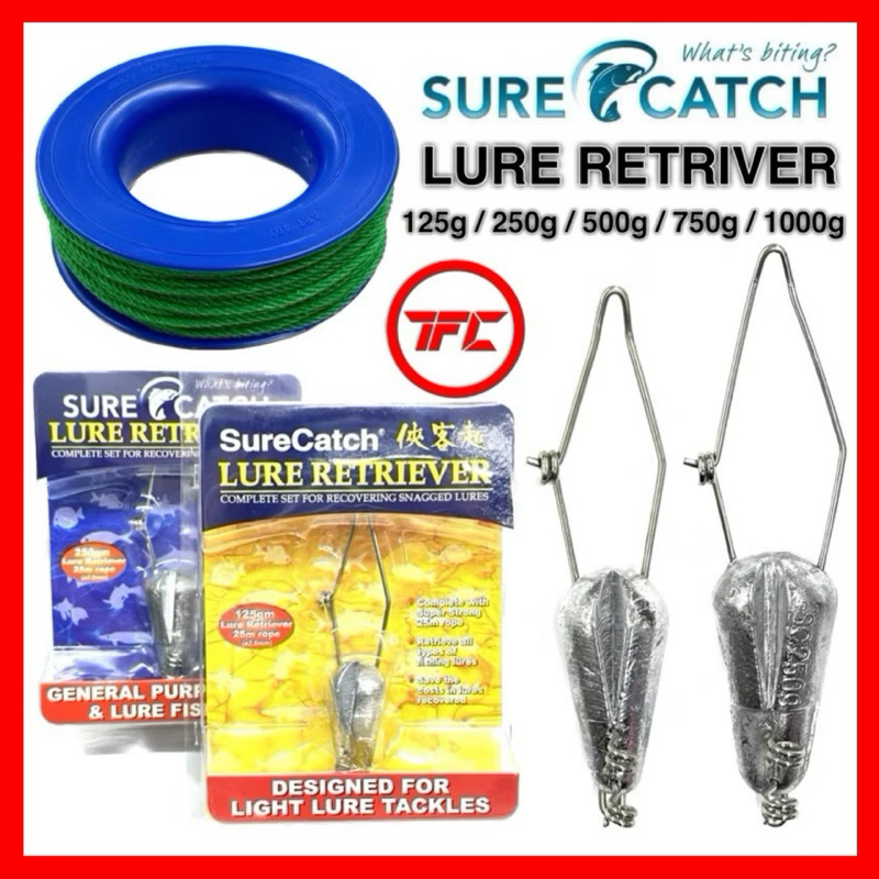 SURECATCH Lure Retriever 125g / 250g / 500g / 750g / 1000g With 25m ...