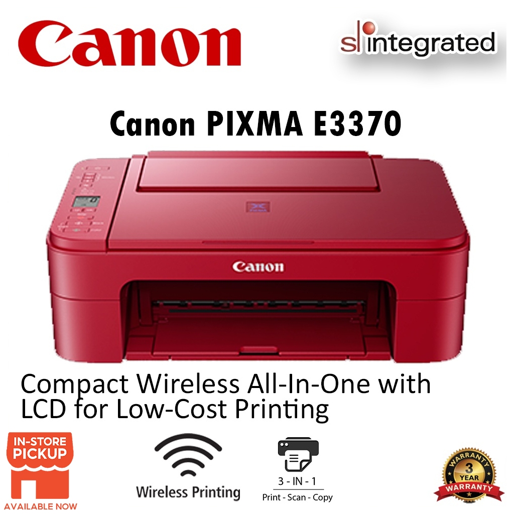 Canon PIXMA E3370 Wireless All-In-One Printer | Shopee Malaysia