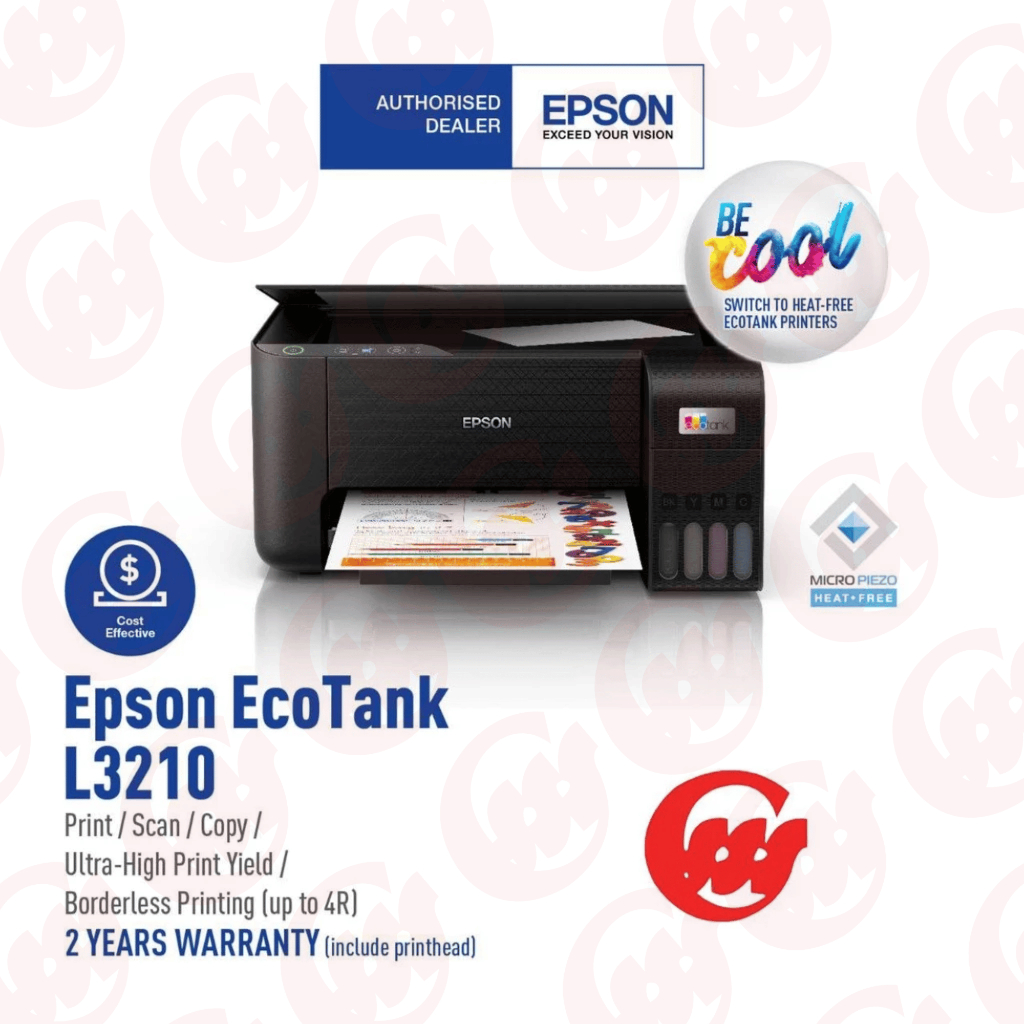 Epson L3210 printer AIO SCAN PRINT COPY GIVE 4 BOTTLES ORIGINAL INK ...