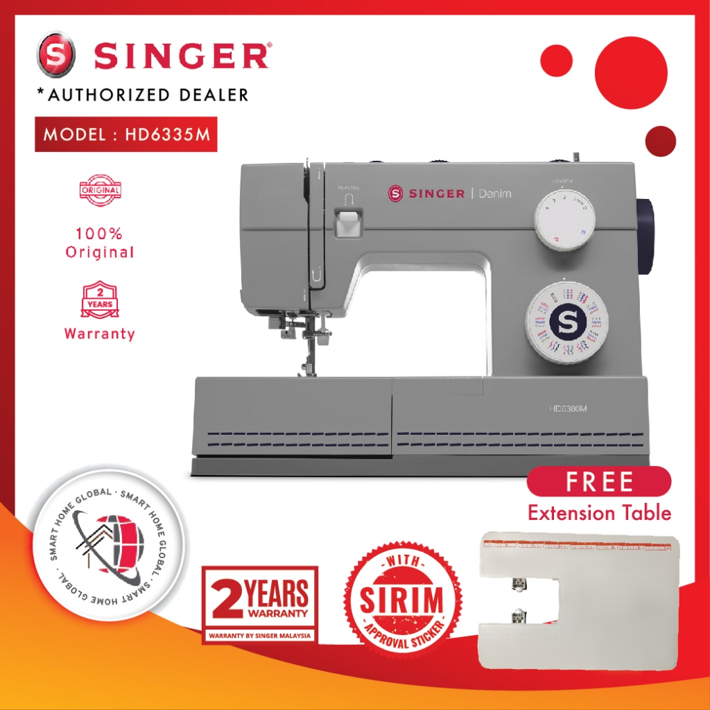 *Bubble Wrap*singer HD6335M Heavy-Duty Denim FREE Extension Table ...