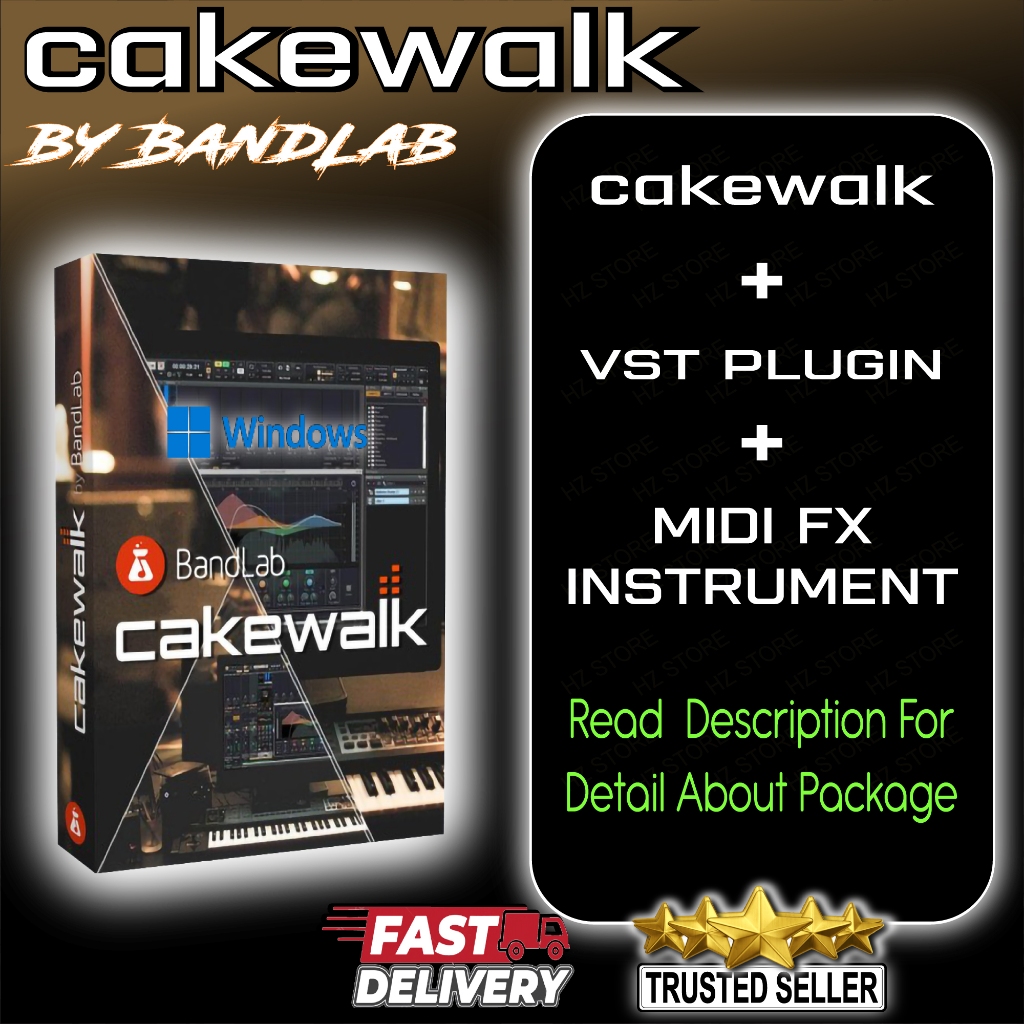 Cakewalk By Bandlab Version 2024.12 DAW Music Producer Mixing Mastering Software with Vst Plugin ...
