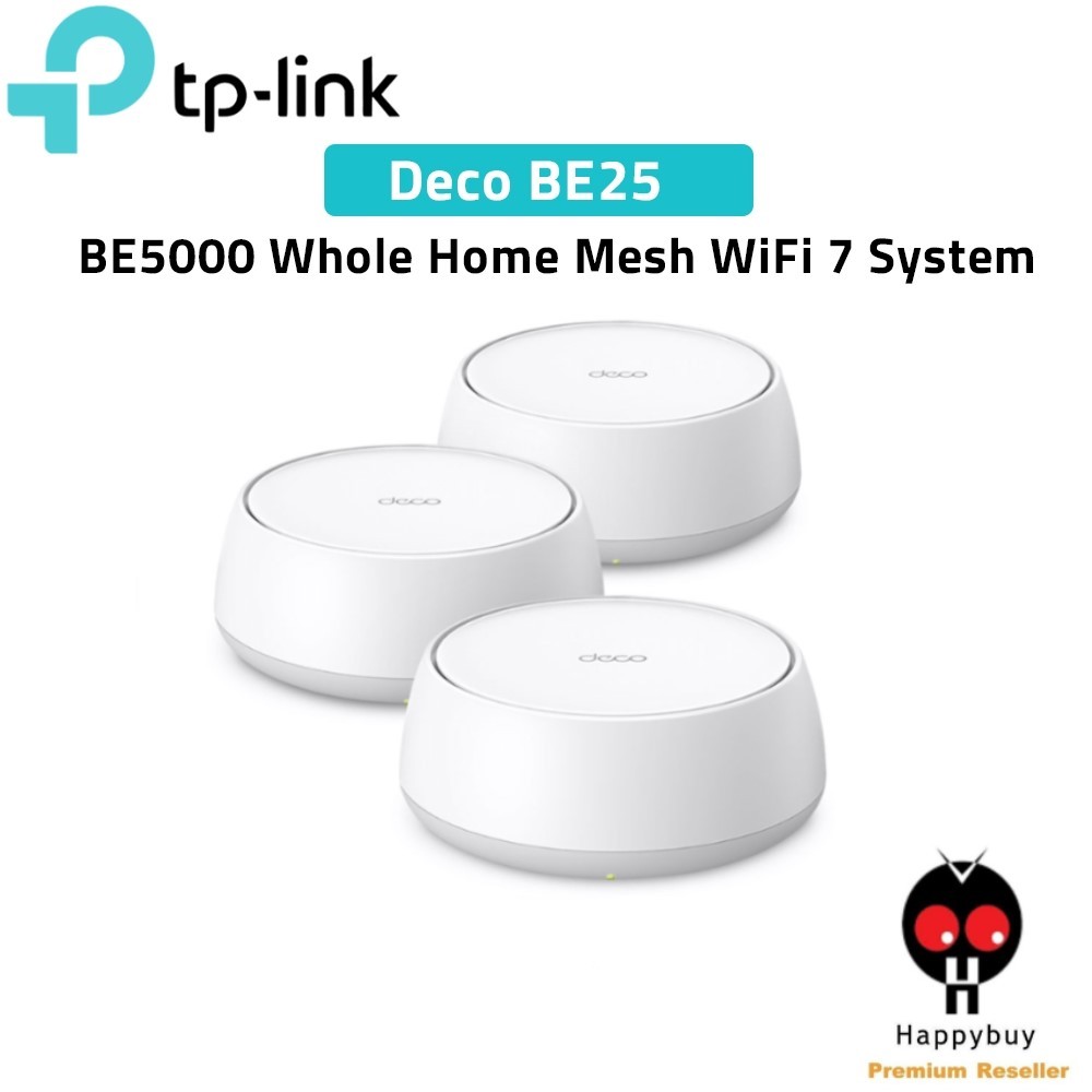 TP-Link Deco BE25 BE5000 Whole Home Mesh WiFi 7 System (2 Pack/3 Pack) | Shopee Malaysia