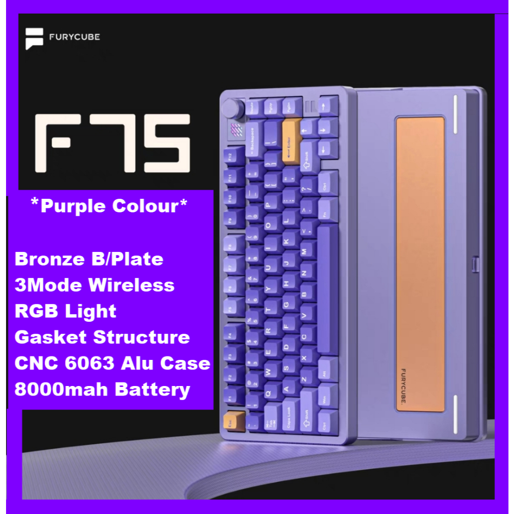 FURYCUBE F75 Pro Custom Keyboard | Shopee Malaysia