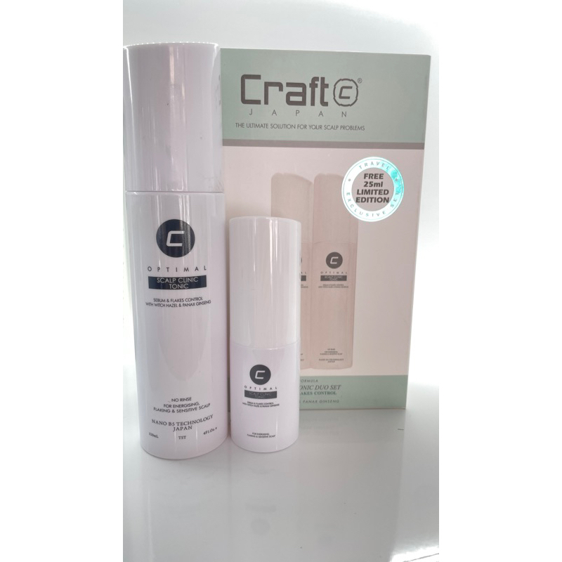 Craft Scalp Clinic Tonic120ml+120ml Duo Set FREE 25ml Tonic Limited ...