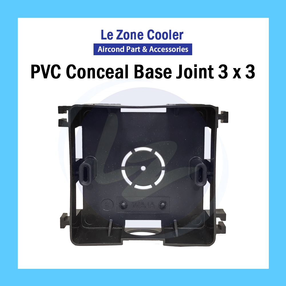 PVC Base Conceal Joint PVC Box 3x3 Plug Base Switch Socket Base ...