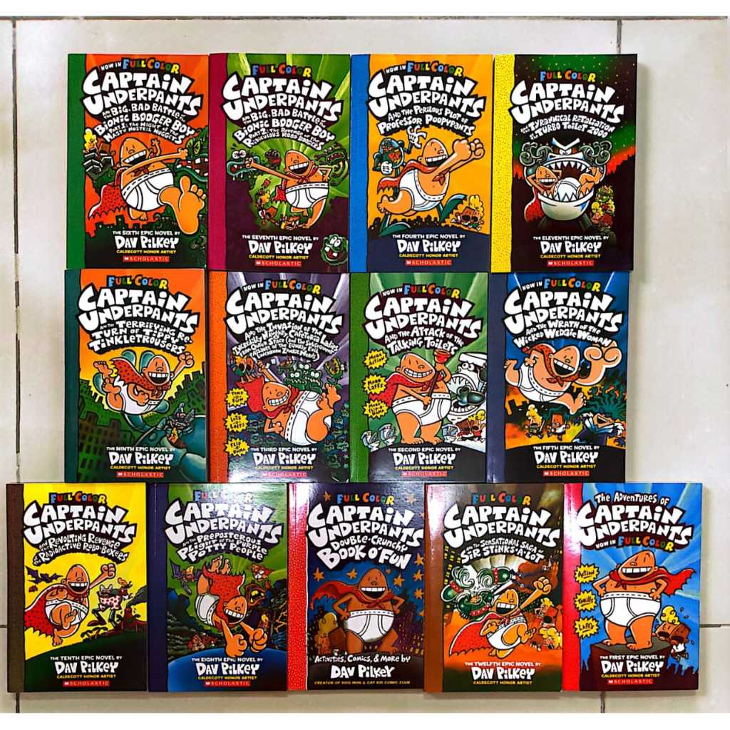 Captain Underpants Full Color Series Loose Book 1 to 13 Children's ...