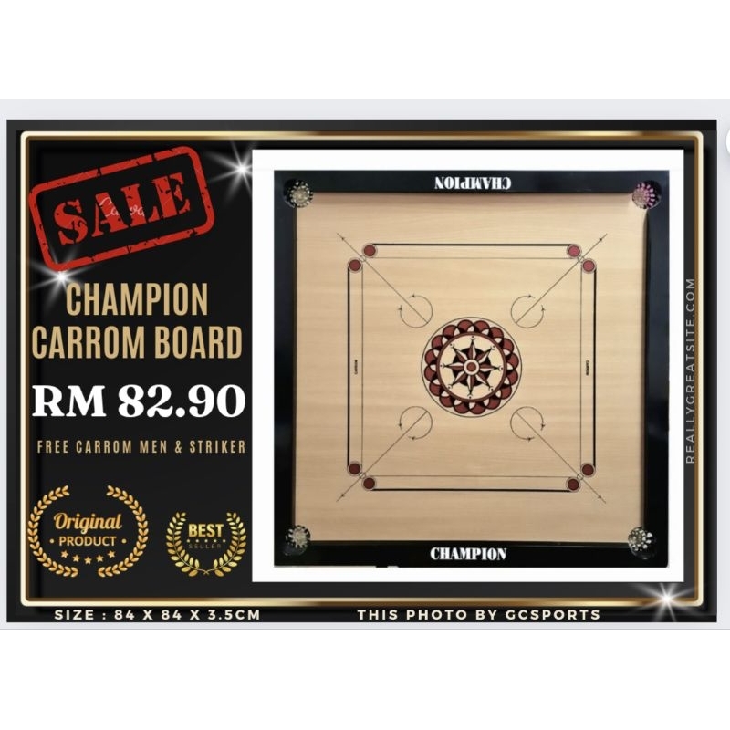 CHAMPION Carrom Board (84cm) | Shopee Malaysia