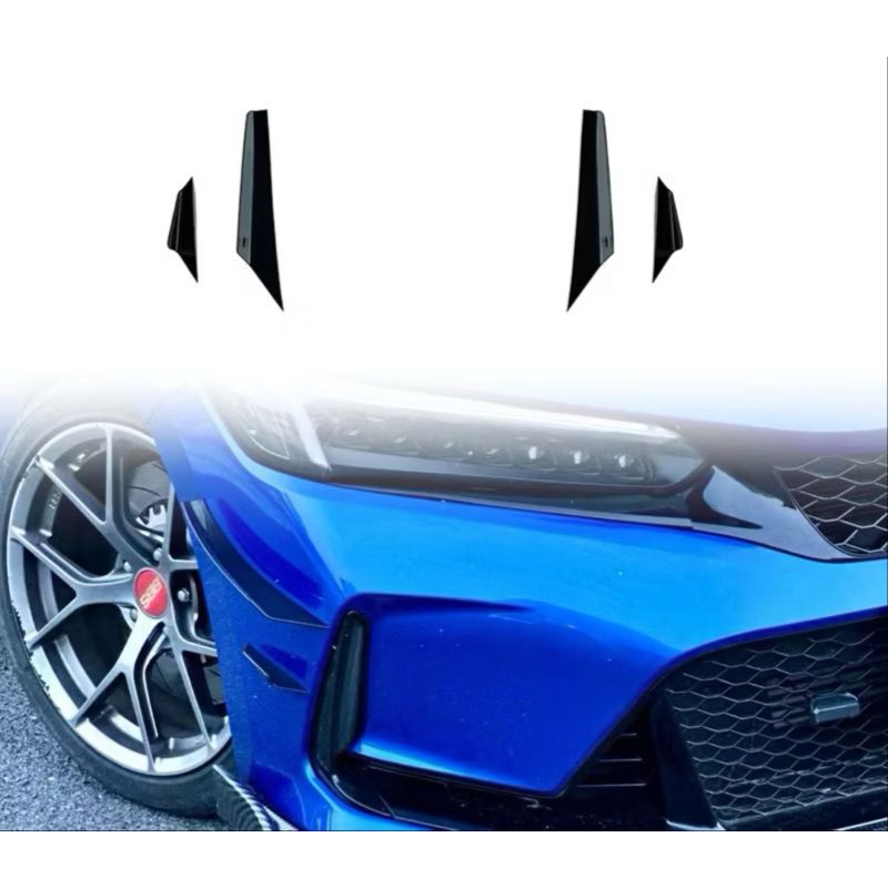 Honda Civic FE Fl5 Type R Bumper Canard Gloss Black | Shopee Malaysia