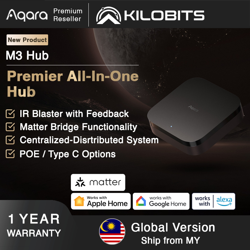 Aqara Smart Hub M3 Global Version Thread Border Router, Zigbee, PoE ...