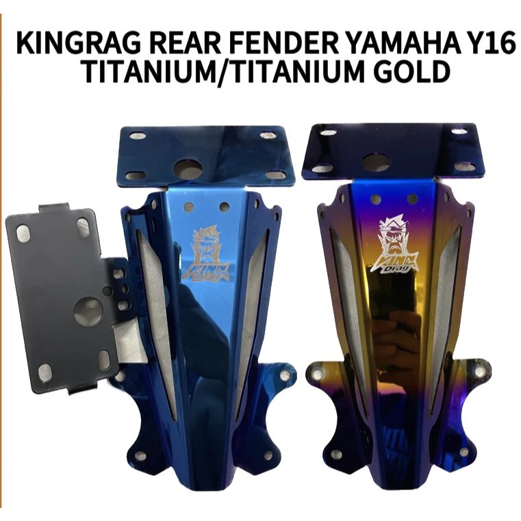 KINGDRAG REAR FENDER BESI TITANIUM TITANIUM GOLD YANAHA Y16 PLUG N PLAY ...