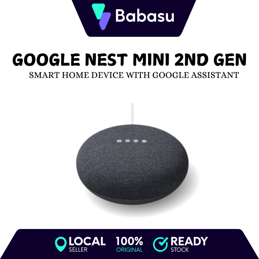 Google Nest Mini 2nd Generation Smart Speaker Google Assistant Bluetooth Speaker | Shopee Malaysia