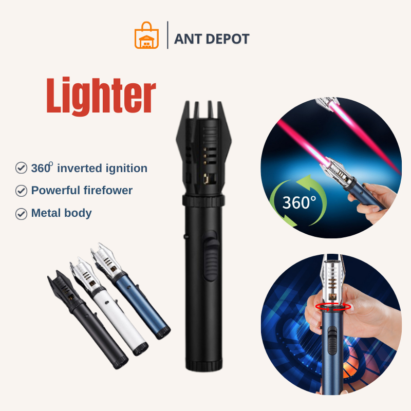 Handheld lighter with super strong beam Convenient high quality metal ...