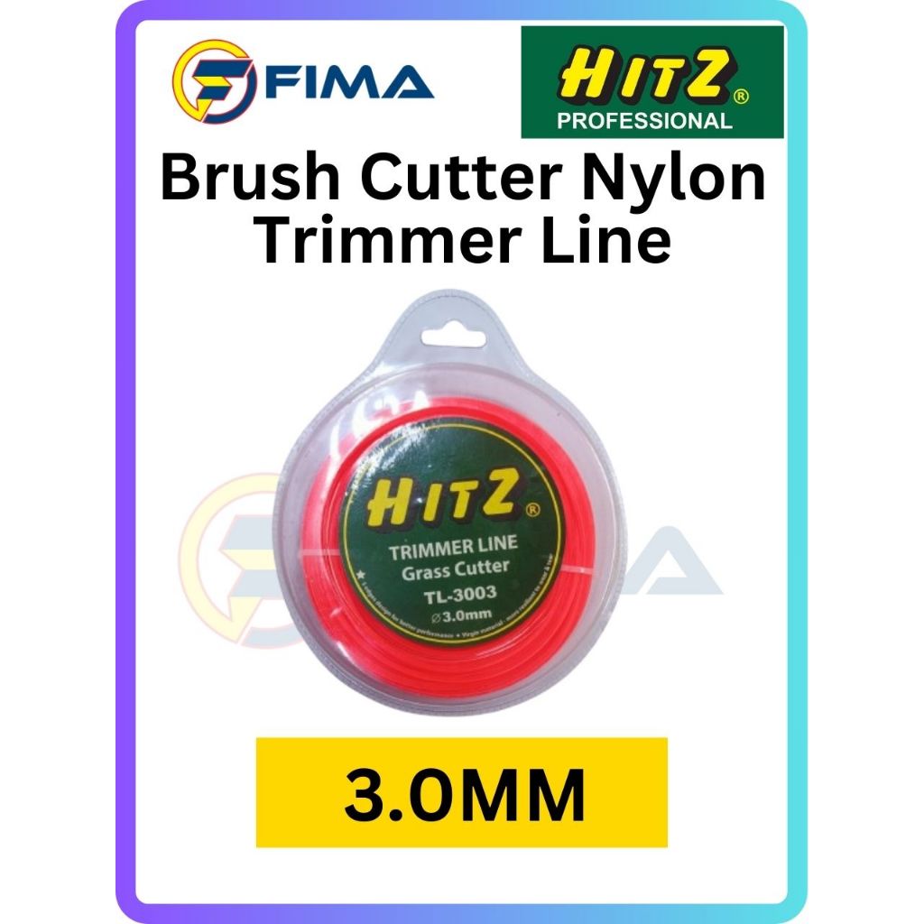 Brush Cutter Nylon Trimmer Line Tali Mesin Potong Rumput Spool Line ...