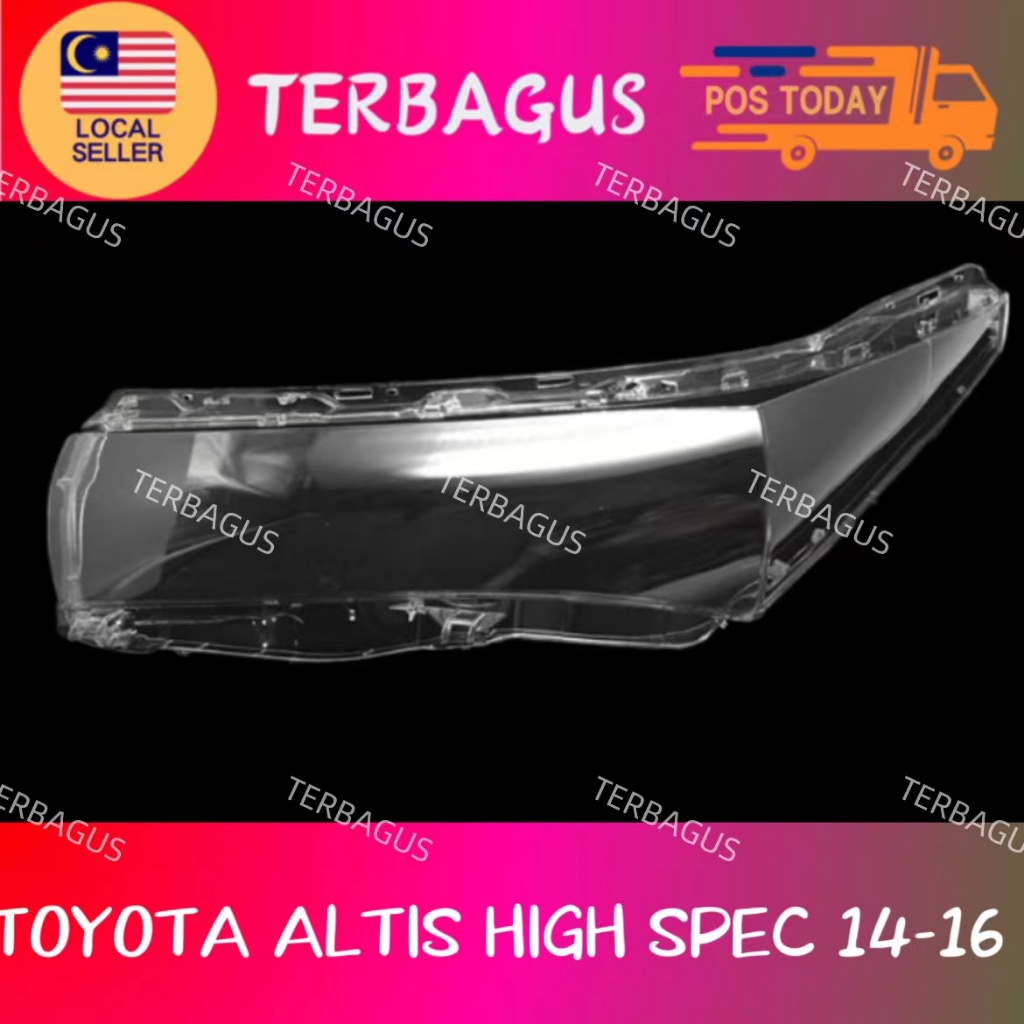 TOYOTA ALTIS HIGH SPEC 14 15 16 HEADLAMP COVER / HEADLIGHT COVER LENS ...