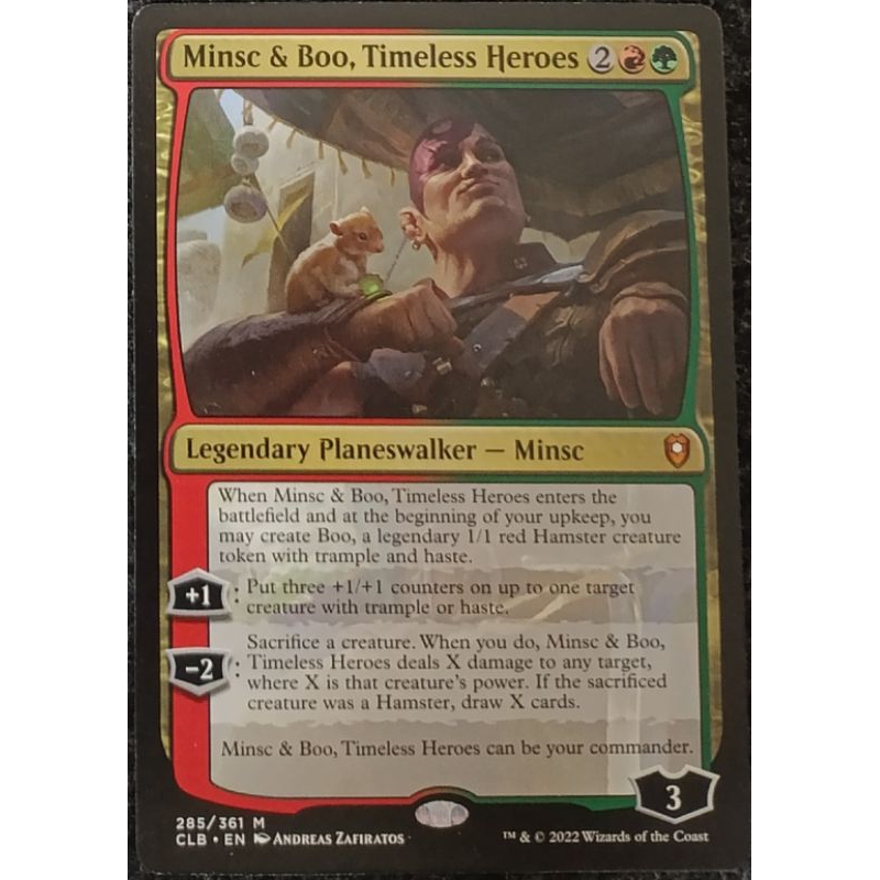 Magic The Gathering : Minsc & Boo ,Timeless Heroes Mythic Rare Battle ...