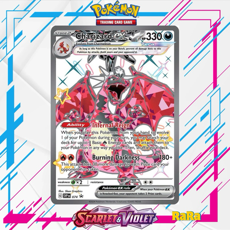 PTCG - Charizard ex - 074 - SV: Scarlet & Violet Promo Cards (SVP) | Shopee Malaysia