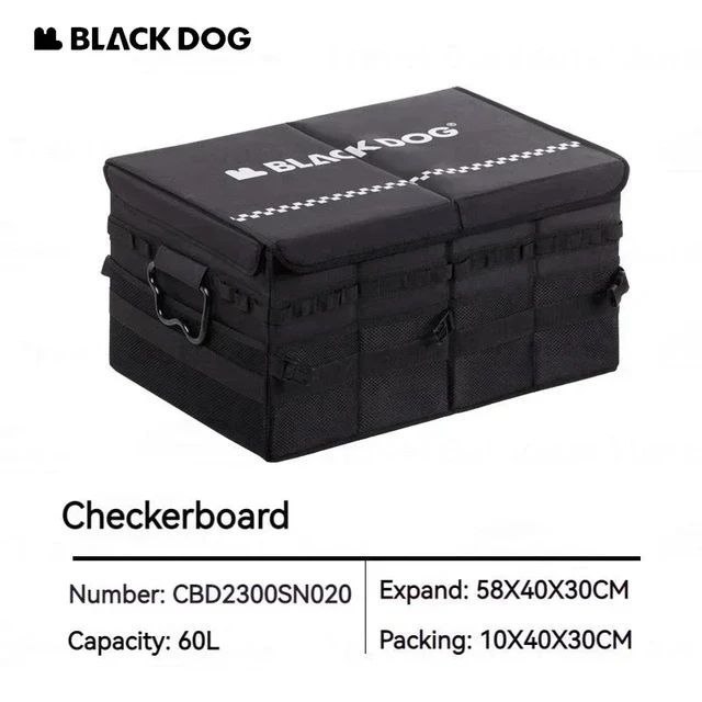 BLACKDOG Folding Storage Box 60L Large Capacity Bearing Weight 40kg for ...