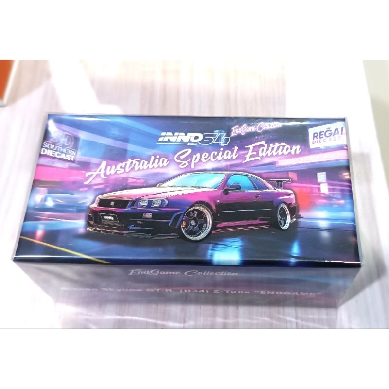 Inno64 Nissan Skyline R34 Australia Special Edition Chase | Shopee Malaysia