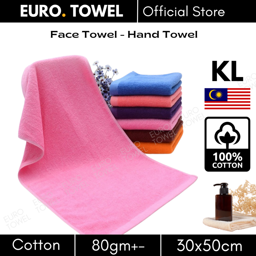 Face Towel 30x50cm Super Cotton Hand Towel High Water Absorbency Towels ...