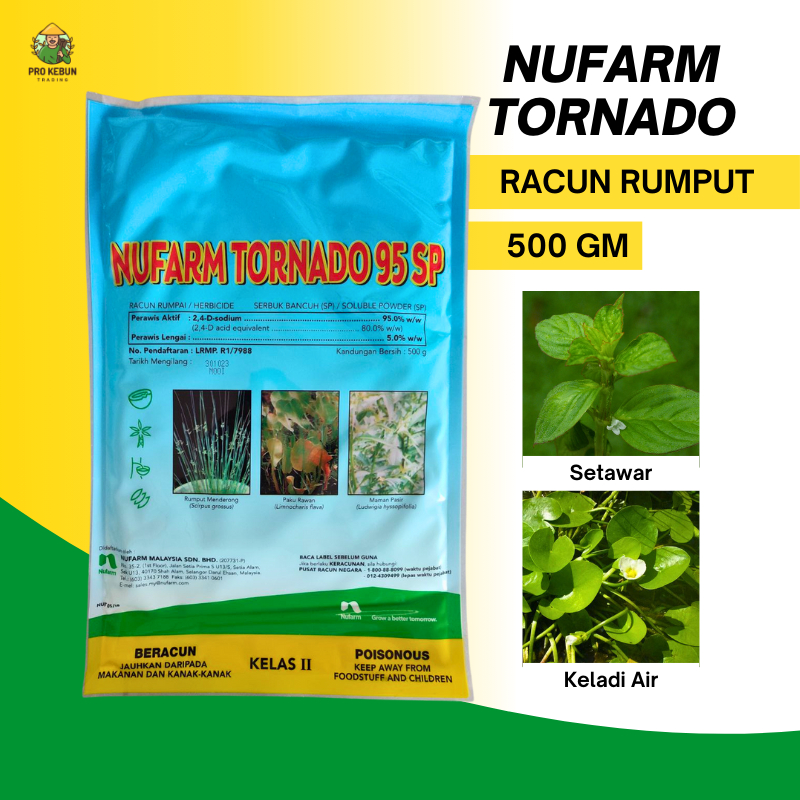Nufarm Tornado Racun Rumput Padi Herbicide Racun Rumput Ceroma Setawar ...