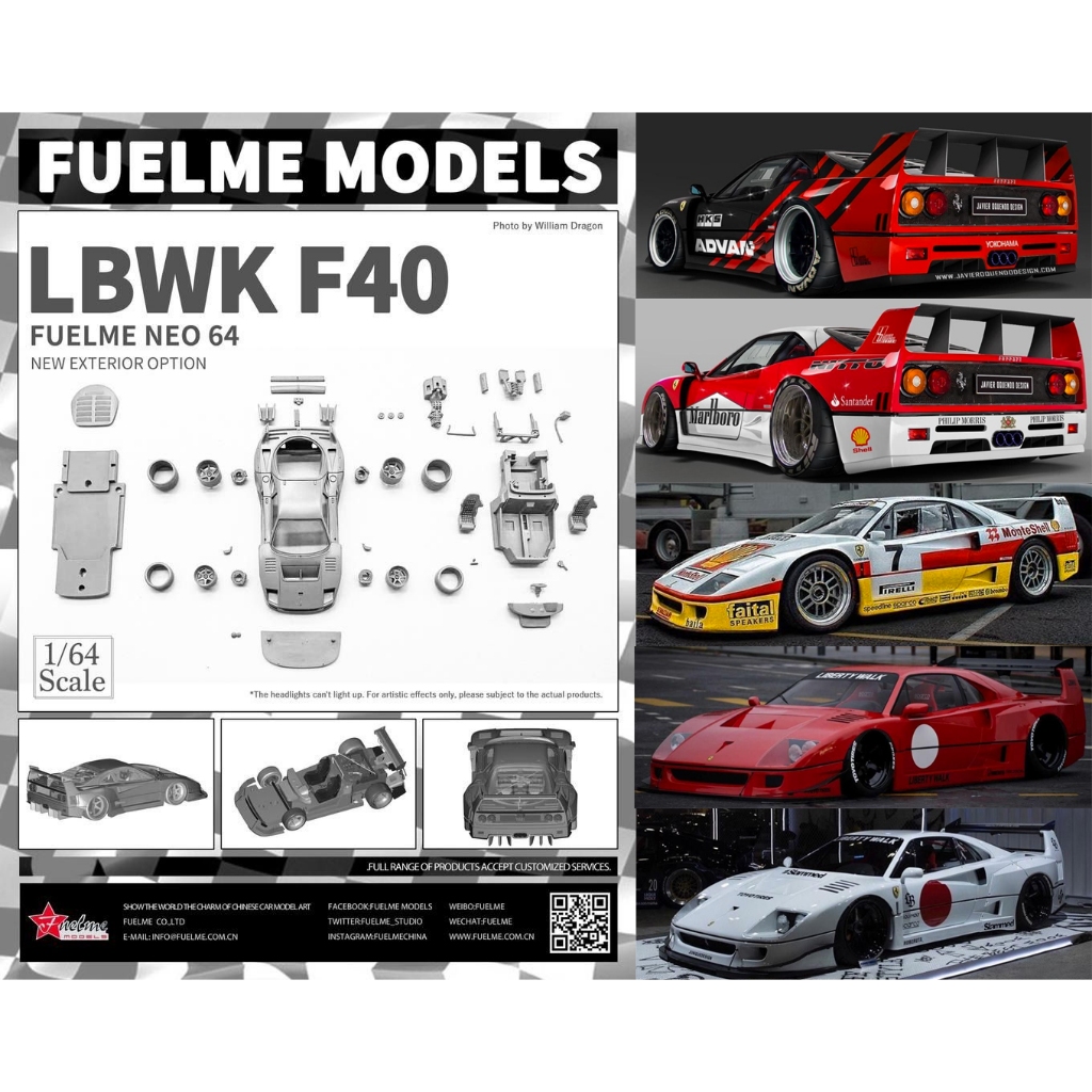 fuelme 1/64 LBWK WIDE BODY F40 | Shopee Malaysia