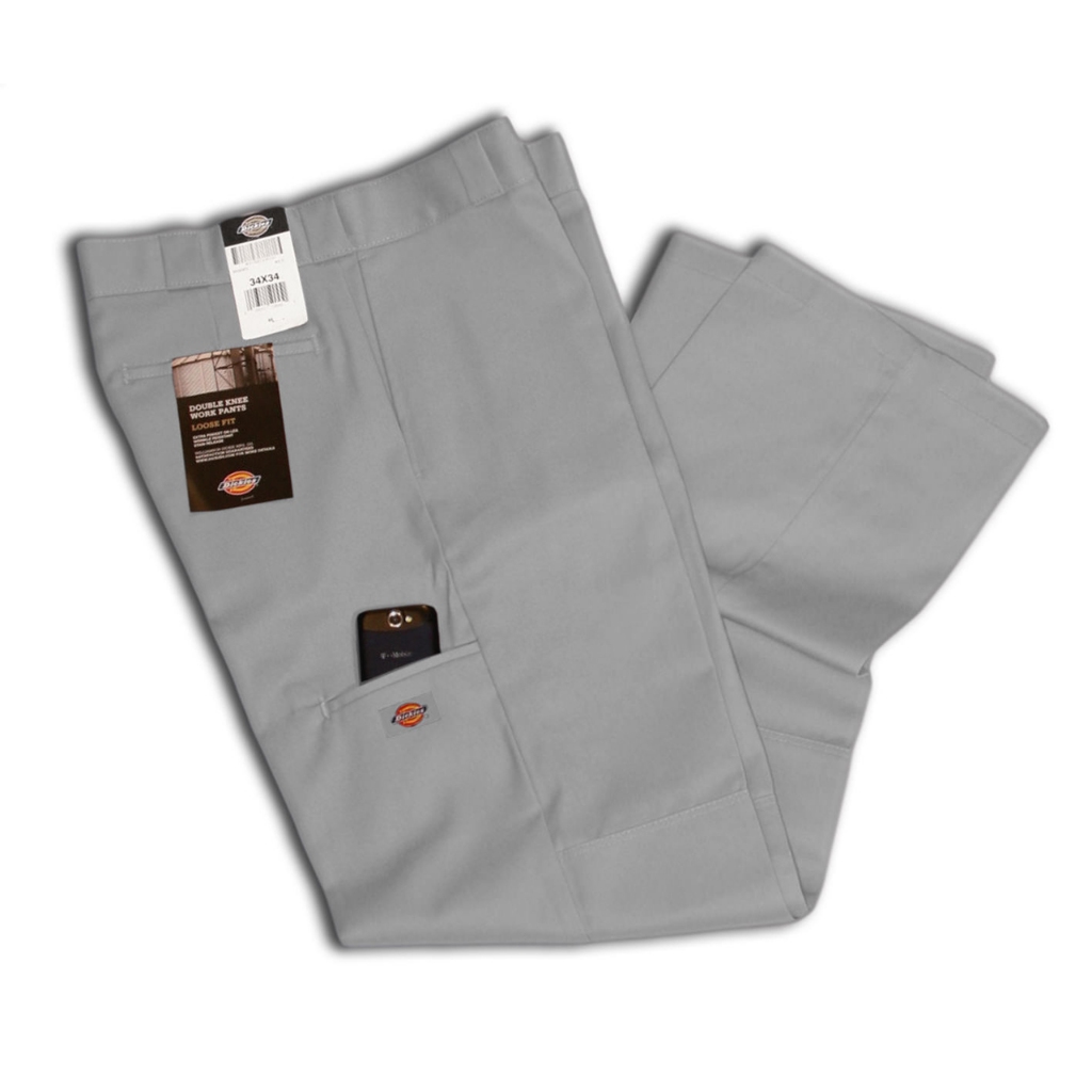 Dickies Loose Fit Double Knee Work Pants Light Grey Shopee Malaysia