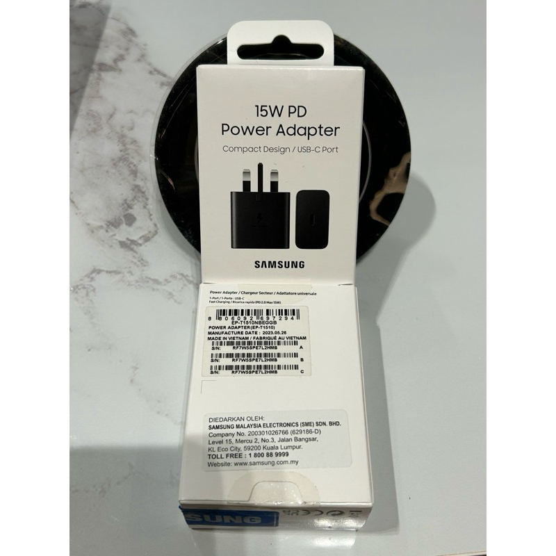Samsung PD charging charger 3 Pin Power Adapter (USB-C to C) | Shopee ...