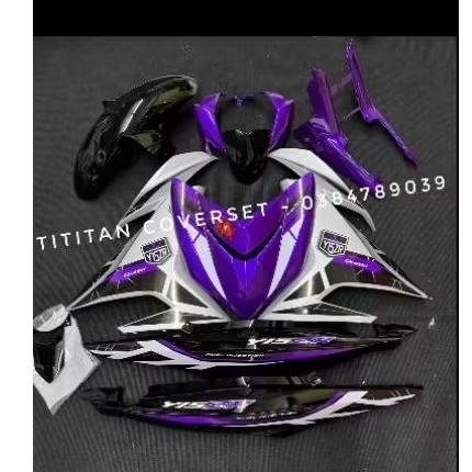 Y15 V1 V2 PURPLE TITAN VIETNAM COVER SET PURPLE SILVER TAMPAL SIAP ...