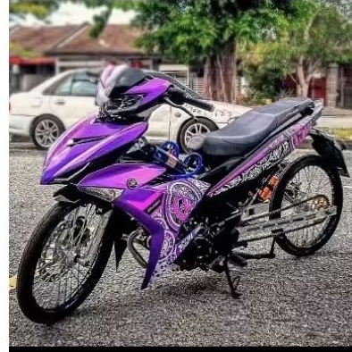 Y15 V1 V2 PURPLE BATIK COVER SET TAMPAL.SIAP STICKER | Shopee Malaysia