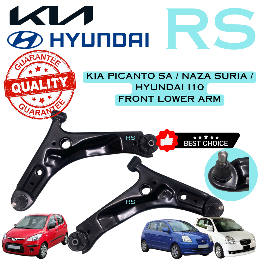 Kia Picanto SA, Naza Suria, Hyundai I10 04-11Y Front Lower Arm Left ...