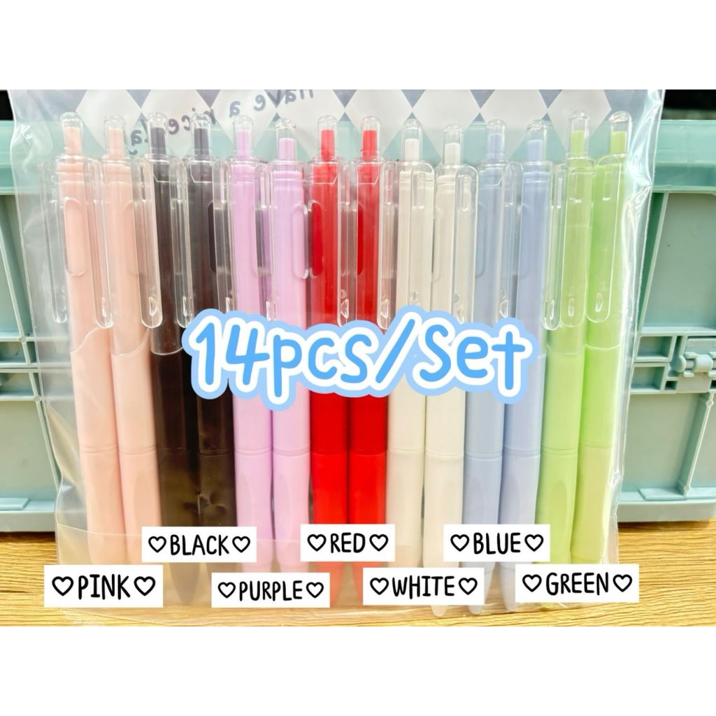 **READY STOCK**MORANDI style 0.5mm Gel pen(14pcs/set)**MORANDI colour 0 ...