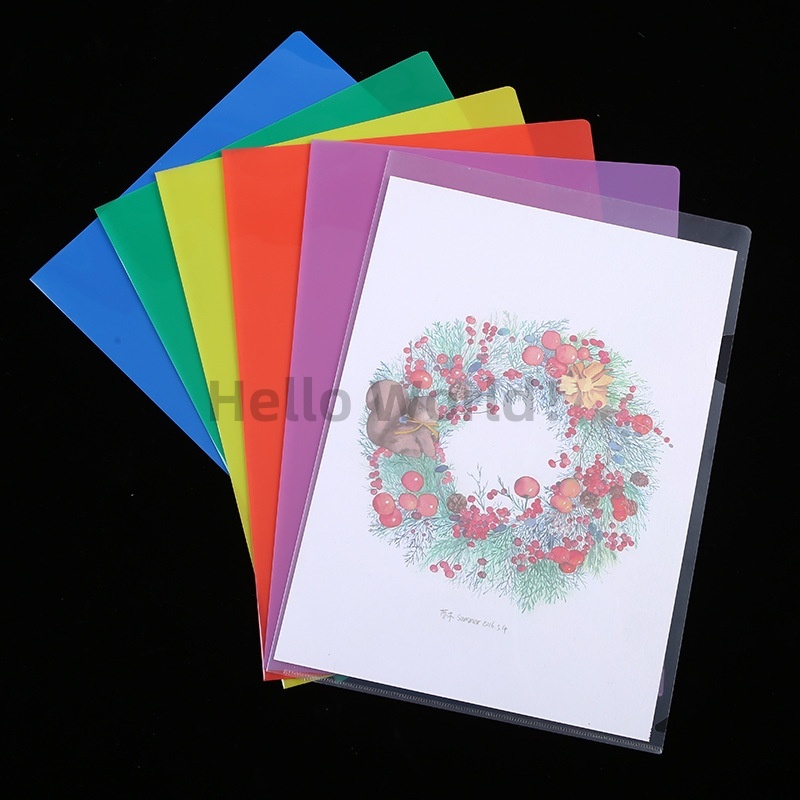 A4 PP L SHAPE FOLDER (EXTRA THICK)PP L SHAPE FILE TEBAL A4/L Shape Organizer 6 COLOUR SELECTION ...