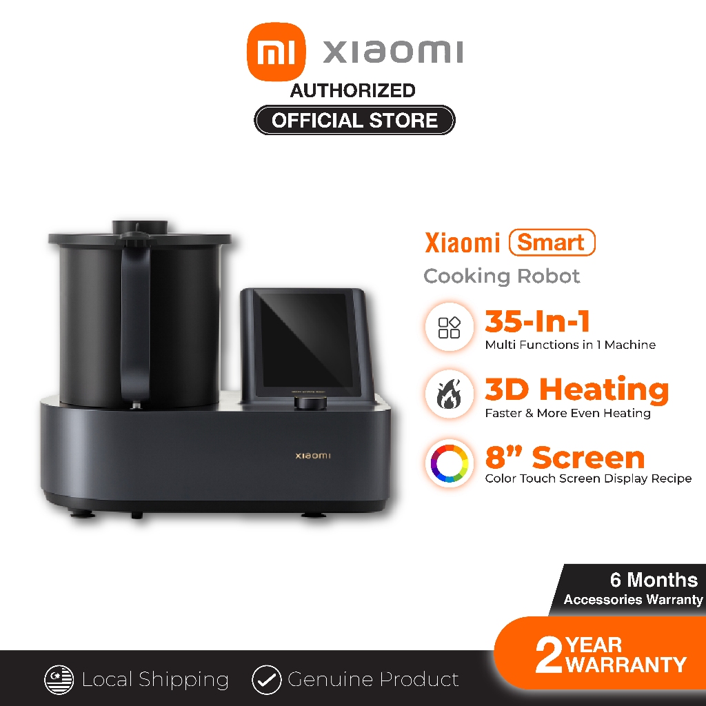 Xiaomi Smart Cooking Robot | 8" Touchscreen | 3D Induction Heating | 35 ...