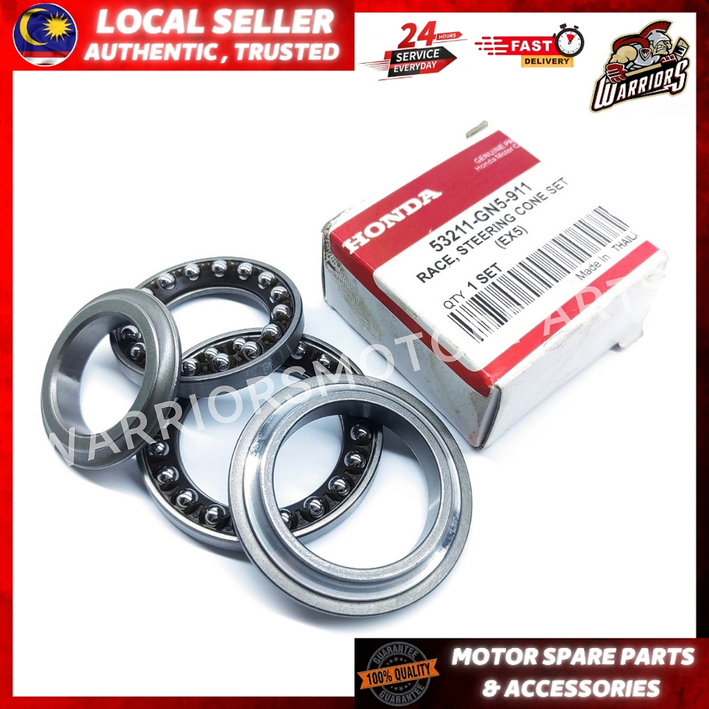 HONDA EX5/EX5 DREAM/WAVE100/W100/CLASS 1/W125/W125S/W125X STEERING CONE SET BEARING BALL HANDLE ...