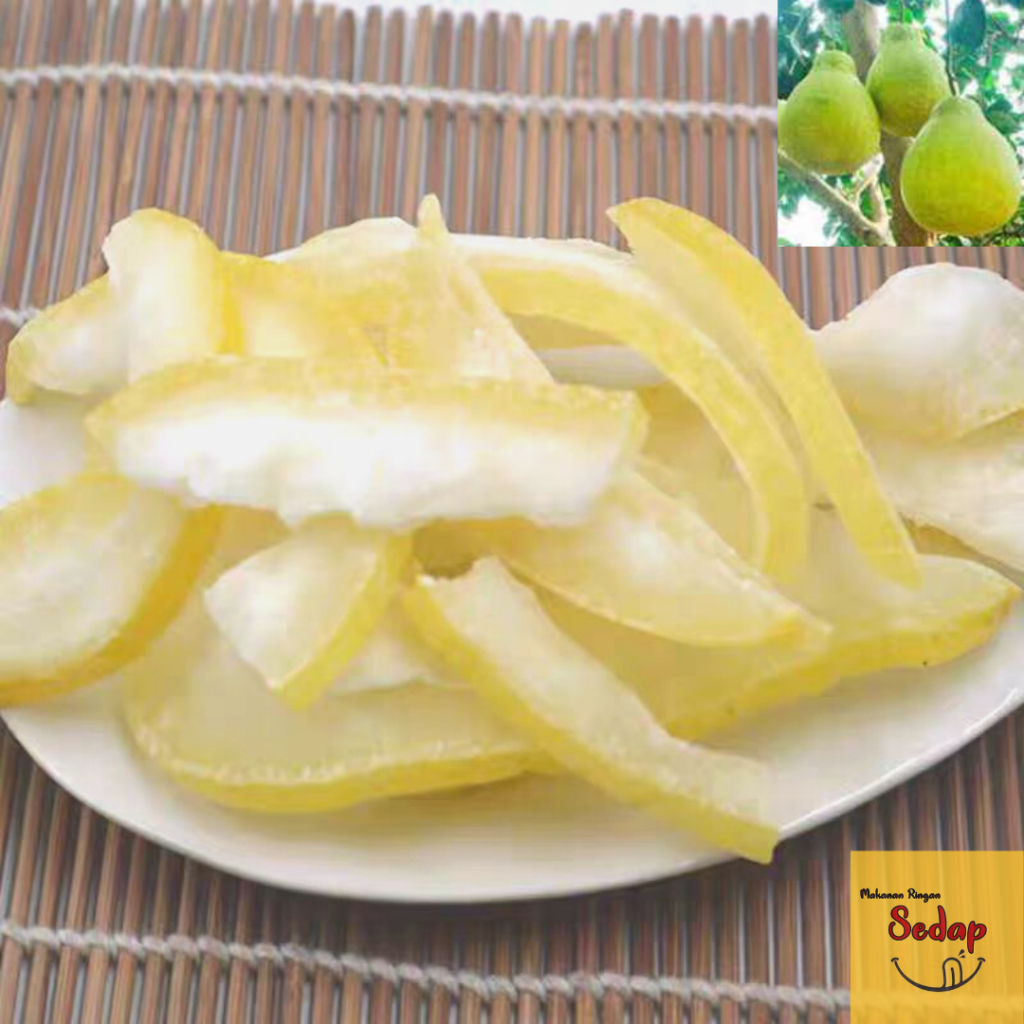 250g Dried Pamelo - with Pith Kulit Limau BALI Kering - Halal [Sour ...