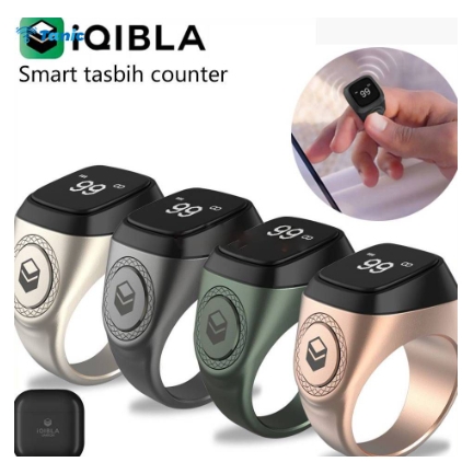 Smart Tasbih Digital Rechargeable OLED Beep Sound Counter Ring Muslims ...
