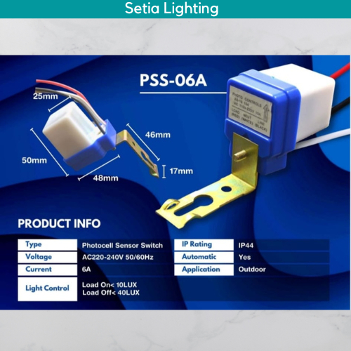 DIYMORE Street Light Switch PhotoSwitch AC DC 12V 24V 220V 10A Auto On ...