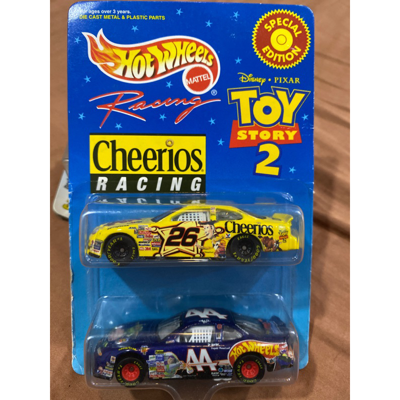 Hot Wheels Nascar 2 Pack Toy Story 2 #26 Cheerios #44 Special Edition ...