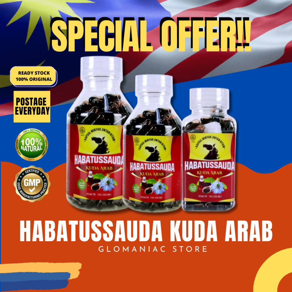 HABASYI KAPSUL HABATUS SAUDA' KUDA ARAB💯 ORIGINAL | Shopee Malaysia
