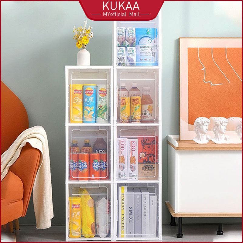 Drawer Organizer Cabinet Locker Storage Box Large Stackable Interlock ...