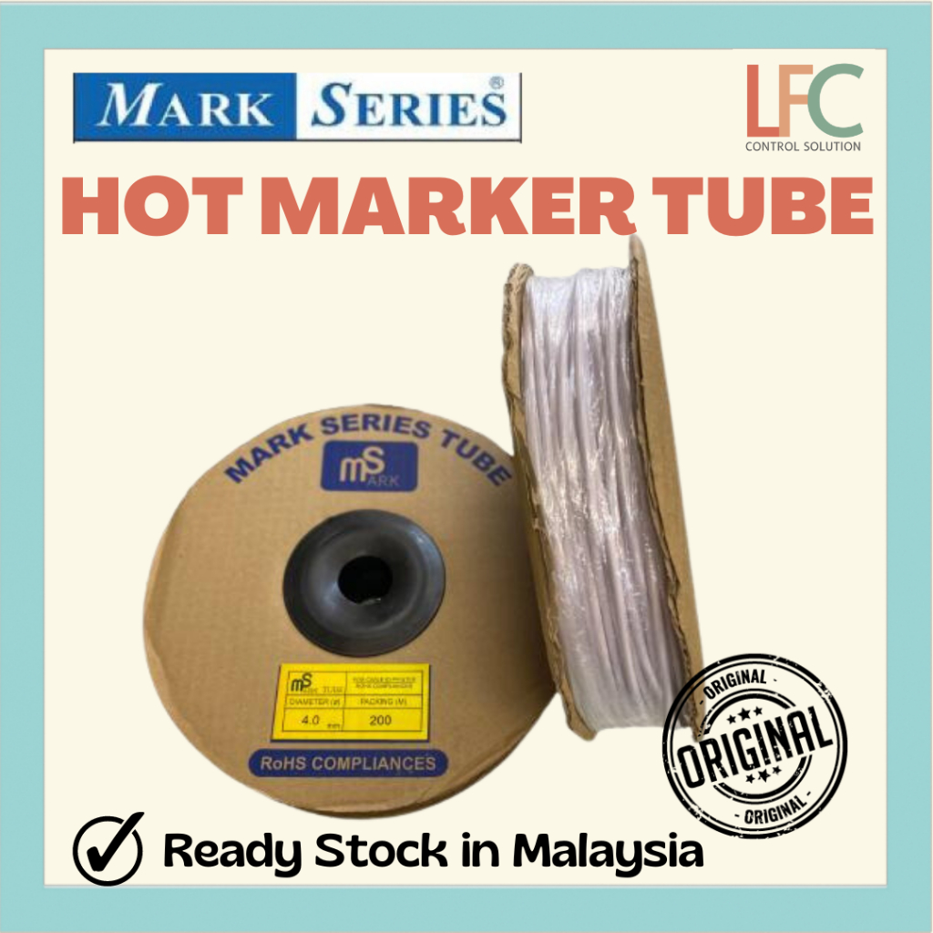 Mark Series Hot Marking Tube PVC Tubing White | Shopee Malaysia